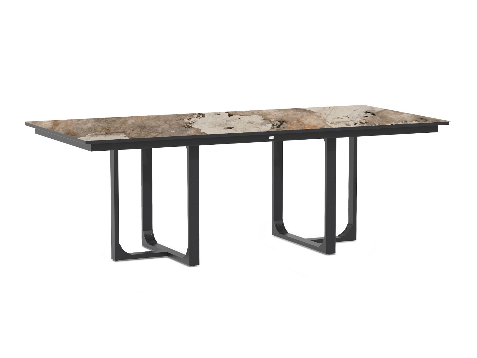 Nida Alu Tafel Dekton Khalo Charcoal 220x100cm
